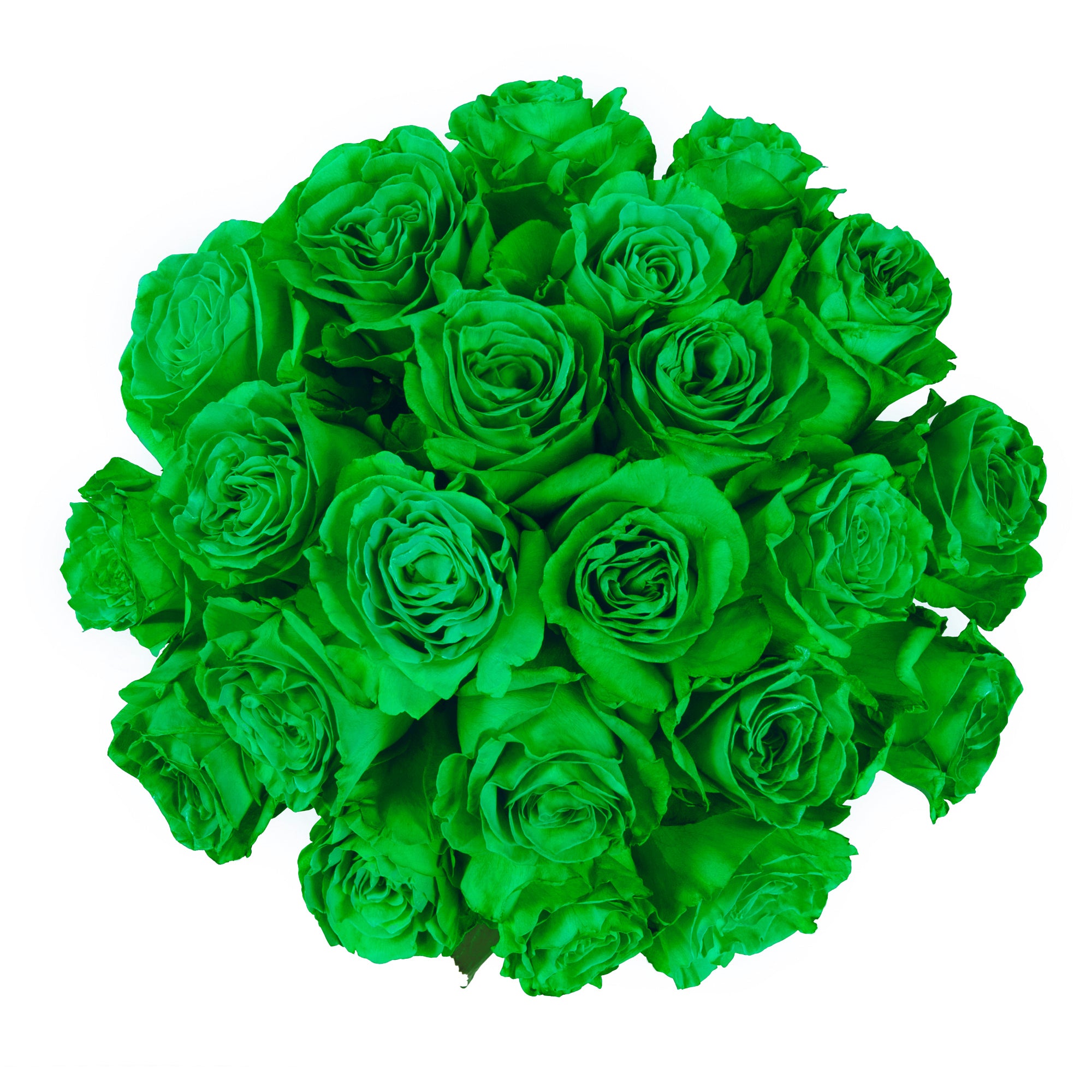 green rose bunch